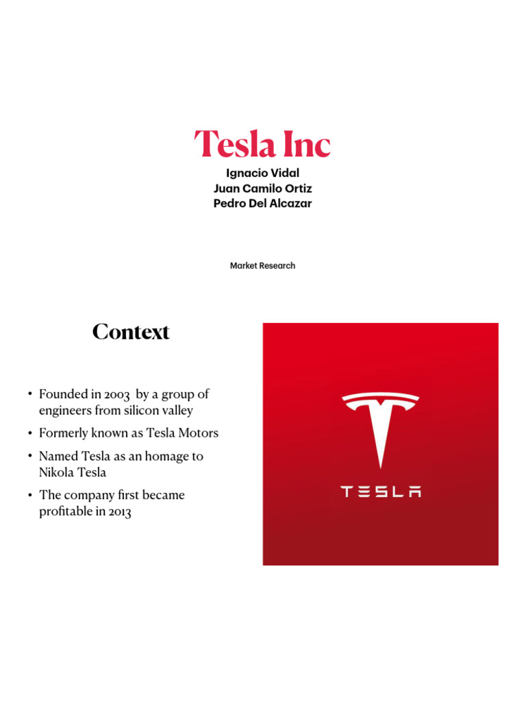 Tesla Market Research PDF | PDF | Electric Vehicle | Electric Car