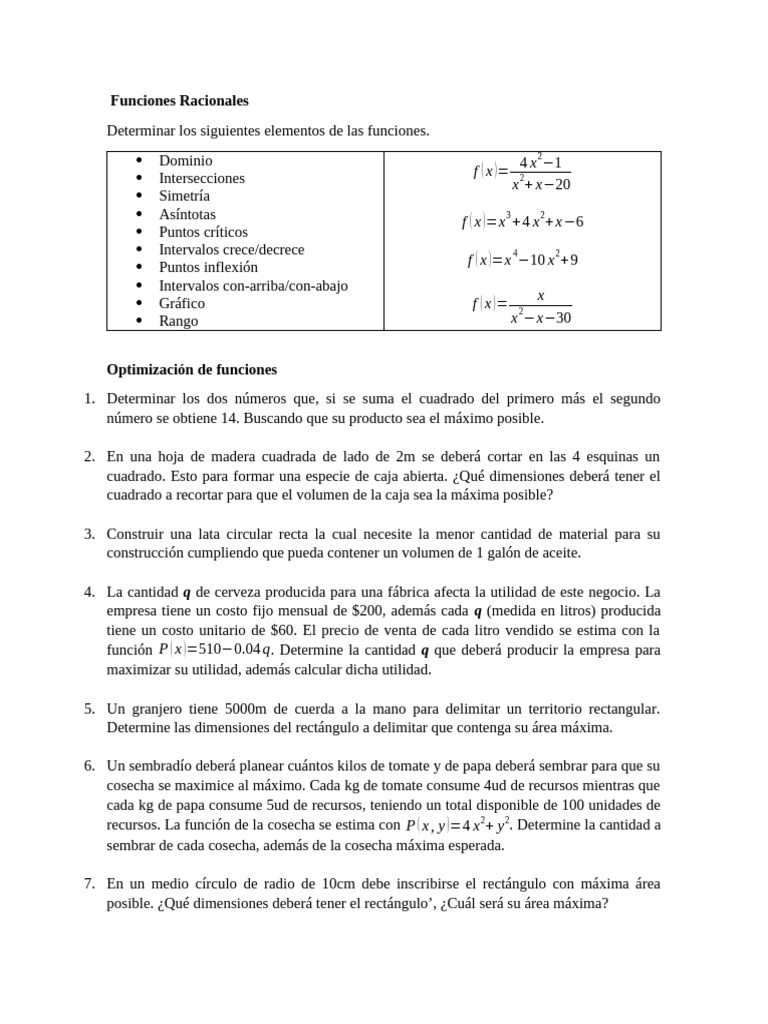 Aplicación de Las Derivadas | PDF