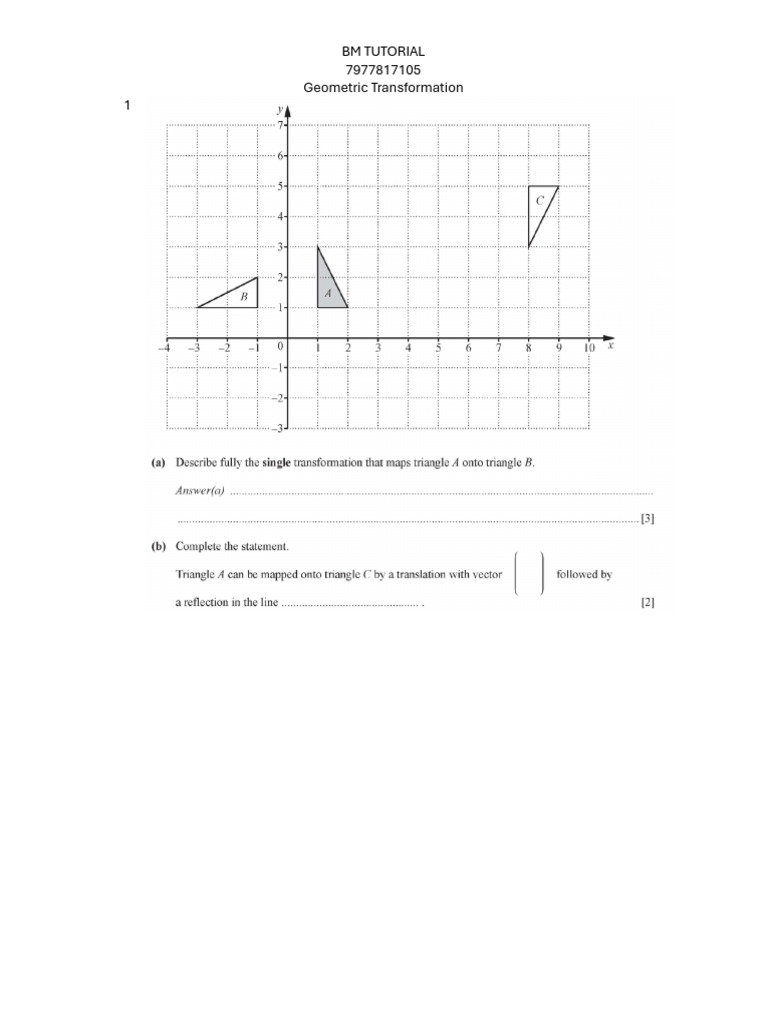 Geometric Transformation | PDF