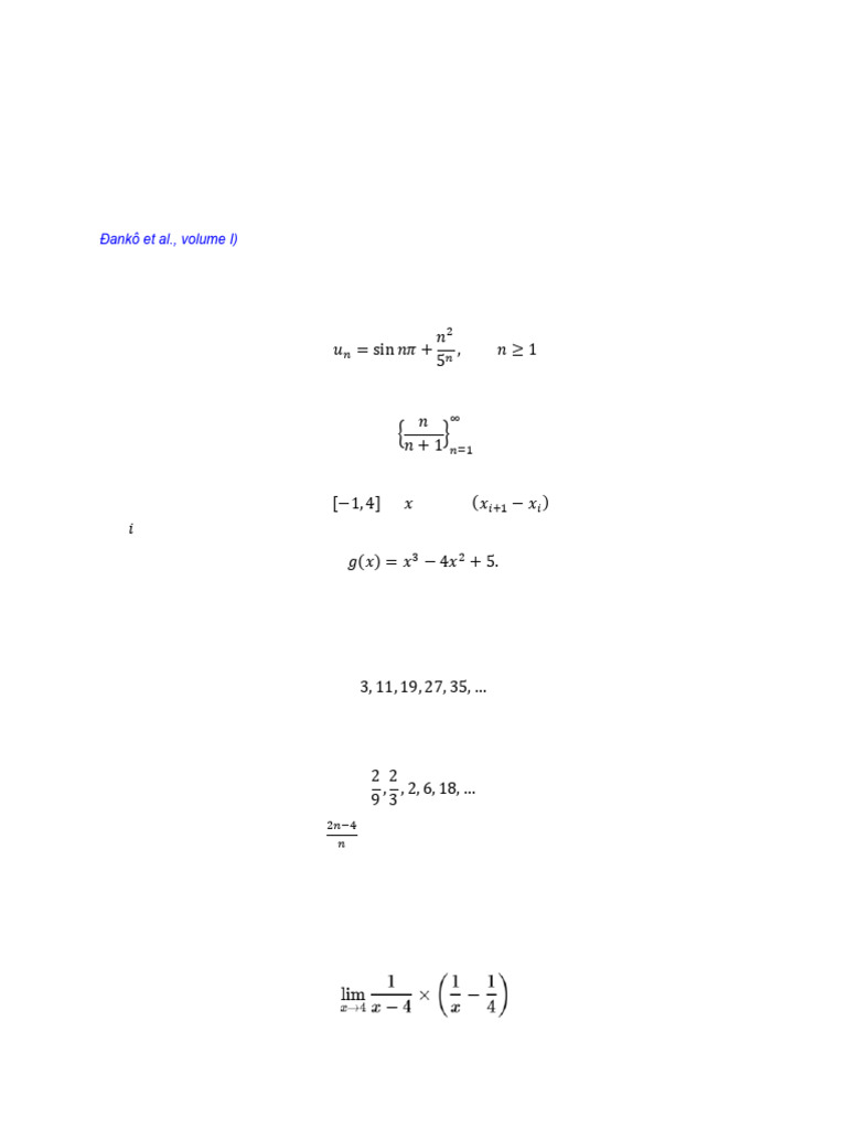 Class 03 Assignment: Sequences & Limits | PDF | Function (Mathematics) | Electrical Resistance ...