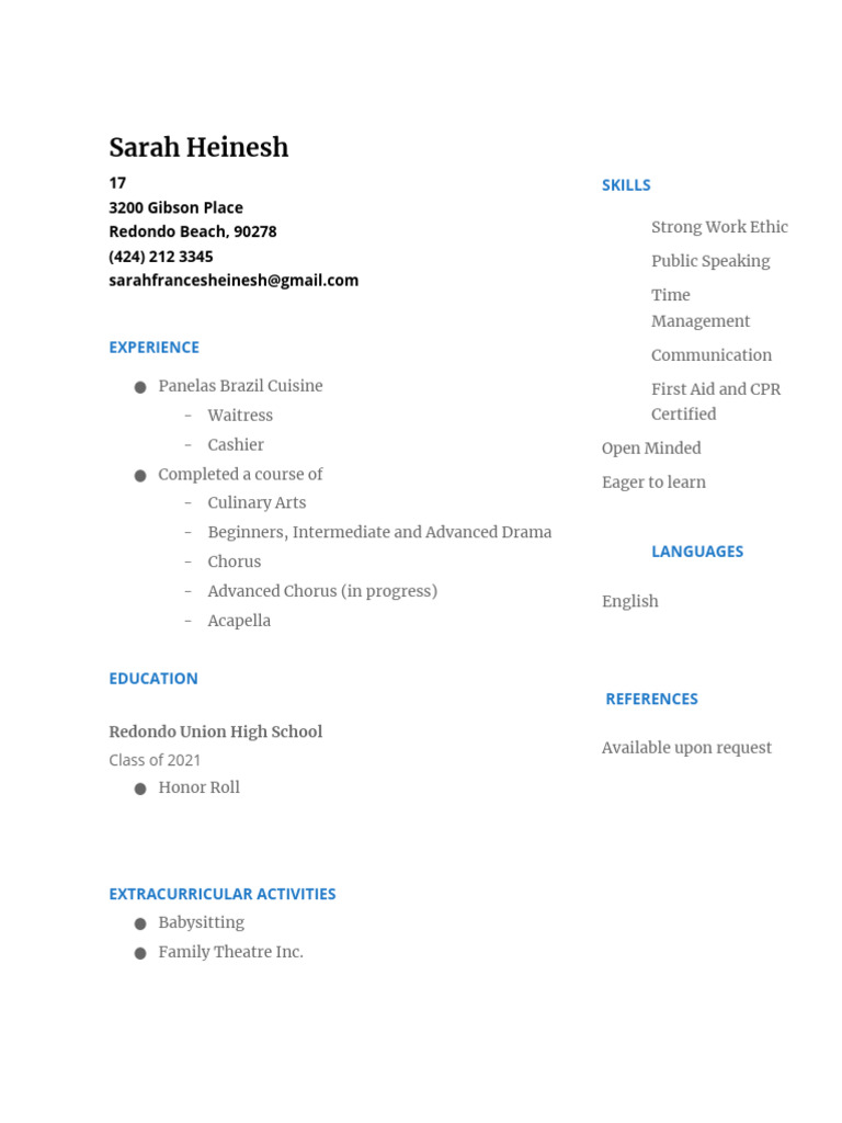 Myworkresume | PDF