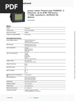PowerLogic PM8240 Power Meter Specs | PDF | Ac Power | Alternating Current