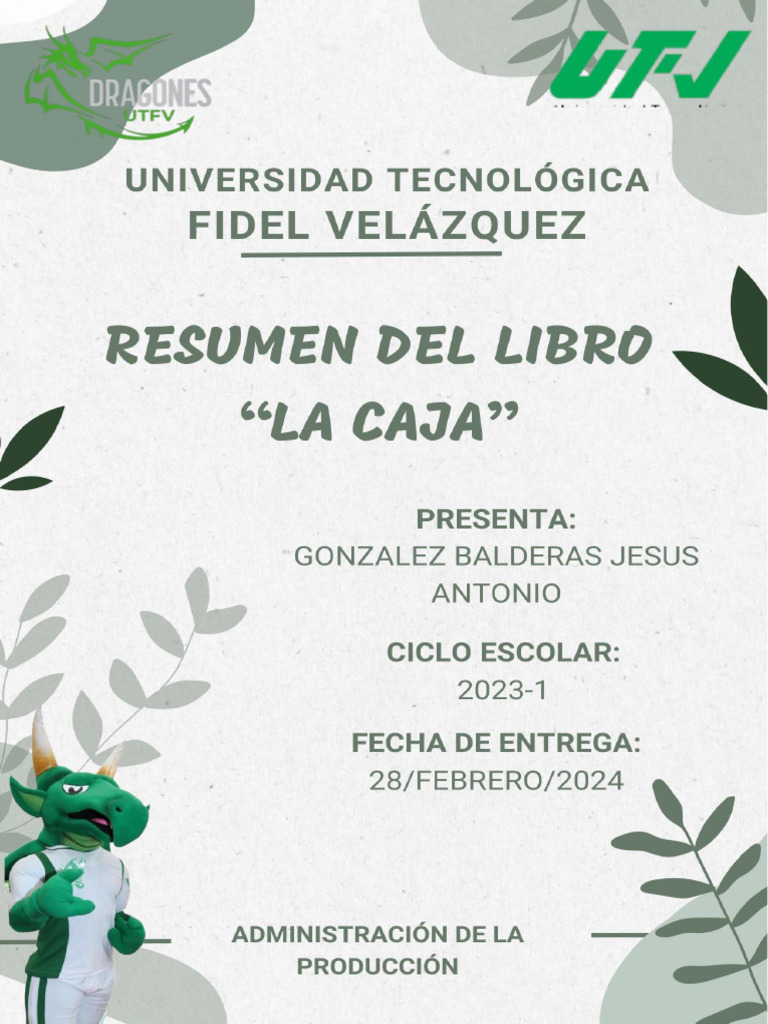 Resumen Del Libro La Caja | PDF