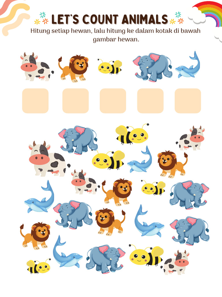 Lets count animals | PDF