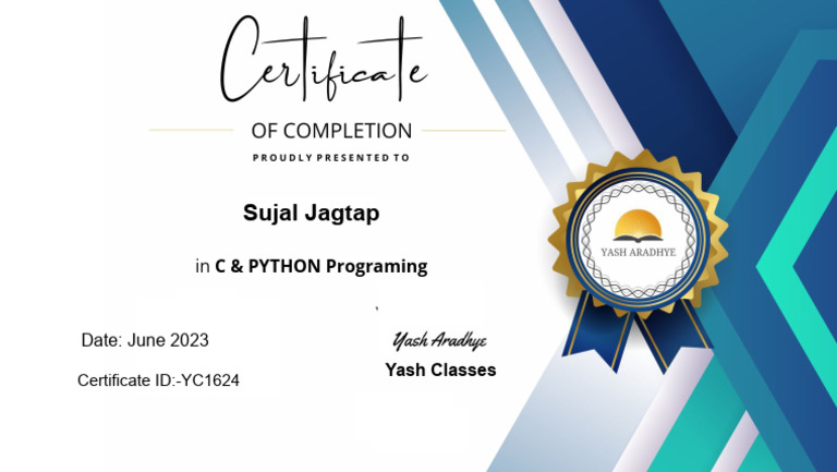 Total YC Certificate | PDF