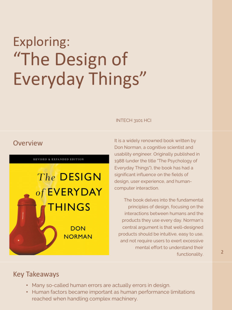 Insights from Norman's Design Principles | PDF | Human–Computer ...