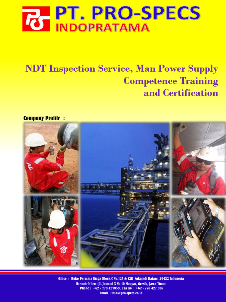 Company Profile Pro-Specs Rev. 29 | PDF | Nondestructive Testing ...