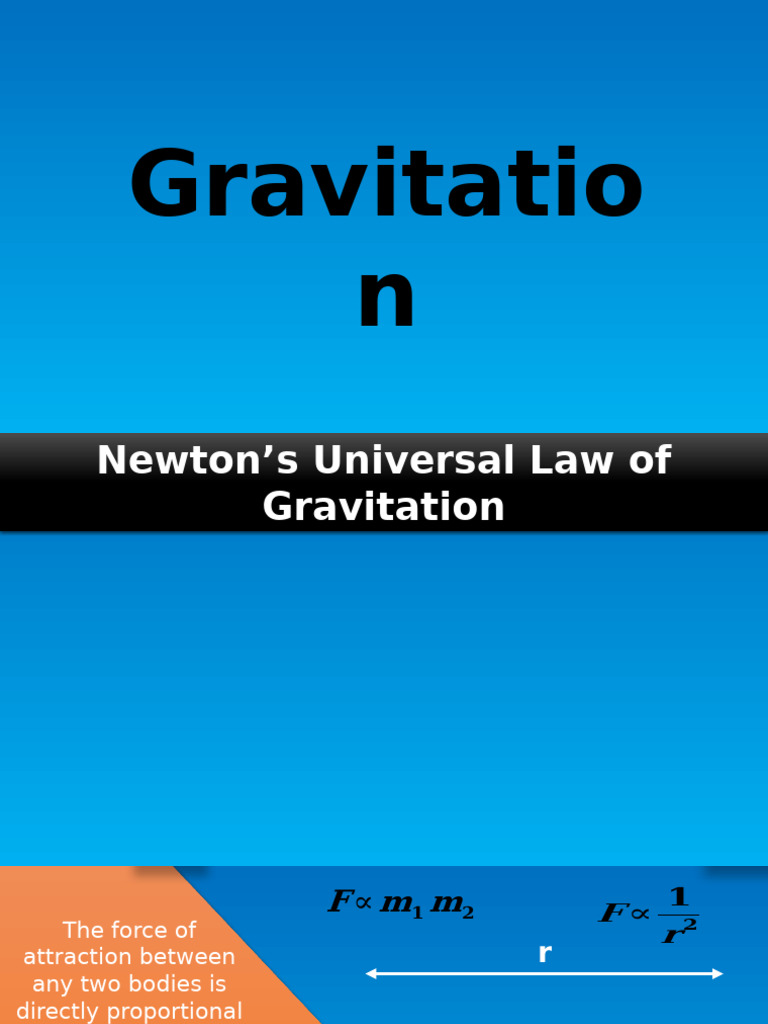 Gravitation | PDF | Force | Gravity