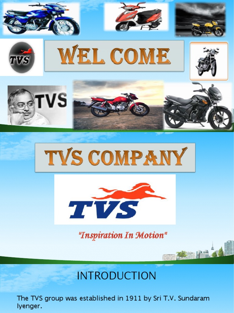 TVS Motor Company Overview and History | PDF | Motorcycle | Manufacturing And Engineering