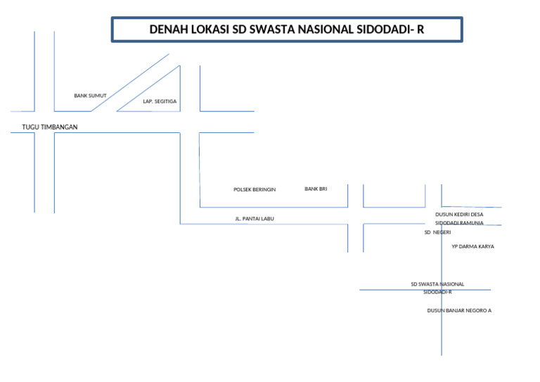 Denah Jalan Sekolah | PDF