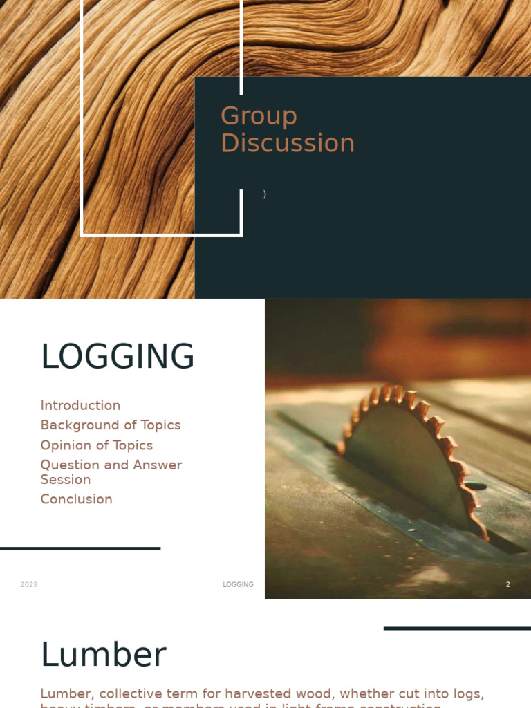 Presentation about Logging | PDF | Logging | Forests