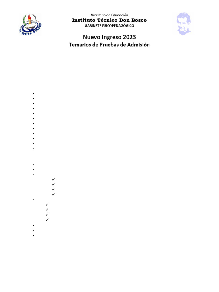 Temarios-completos-Admision-2023 | PDF | Factorización | Matemática Elemental