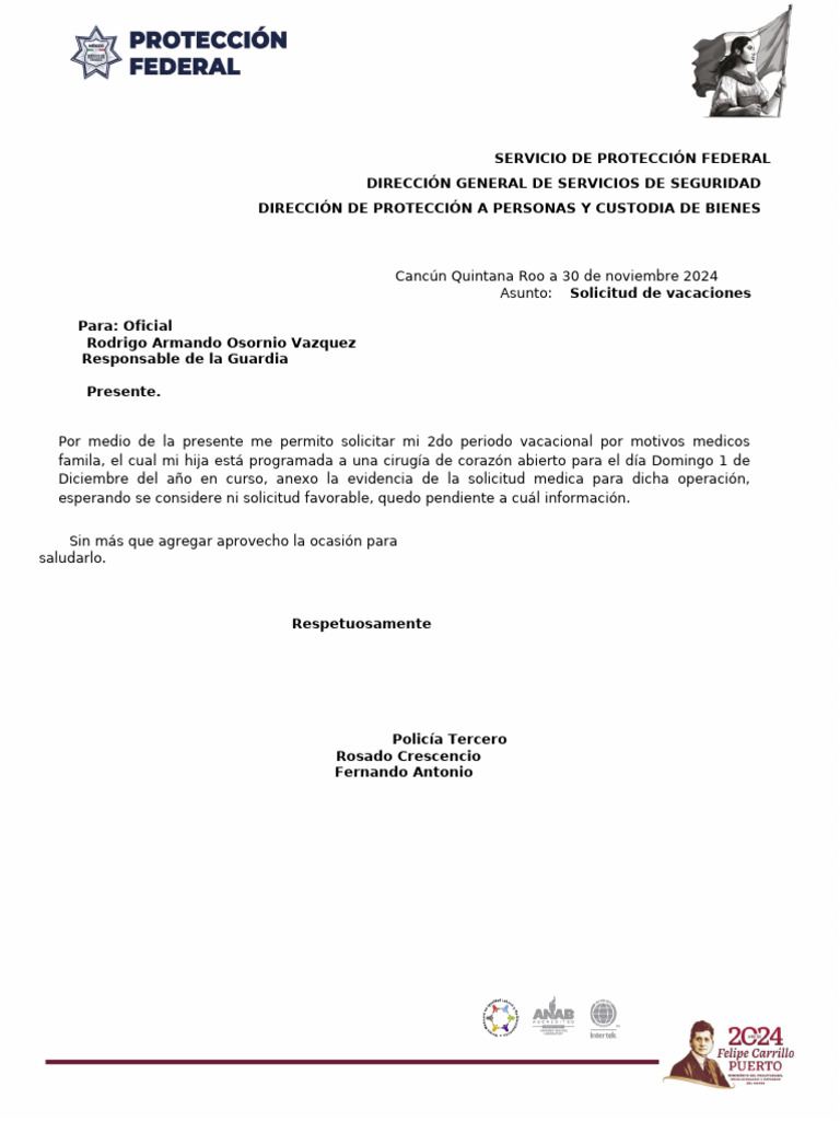 Tarjeta Informativa Machote | PDF