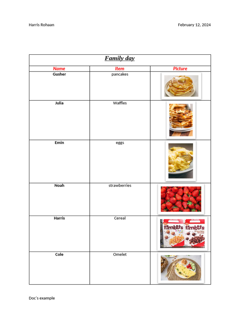 Family Day | PDF