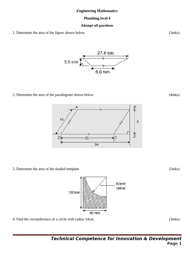 MATHS LEVEL 4 PB SEPT 2024 Nov | PDF