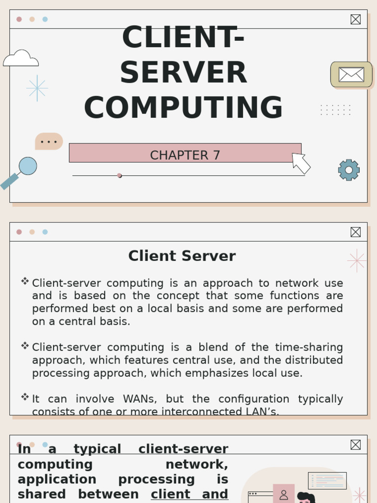 Chapter 7 Client Server Computing | PDF | Client–Server Model | Networking