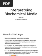 Biochemical Test Chart for Bacteria | PDF | Microbiology | Prokaryote