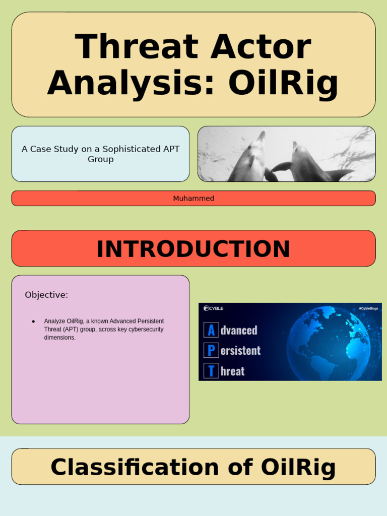 Threat Actor Analysis - OilRig | PDF | Phishing | Security