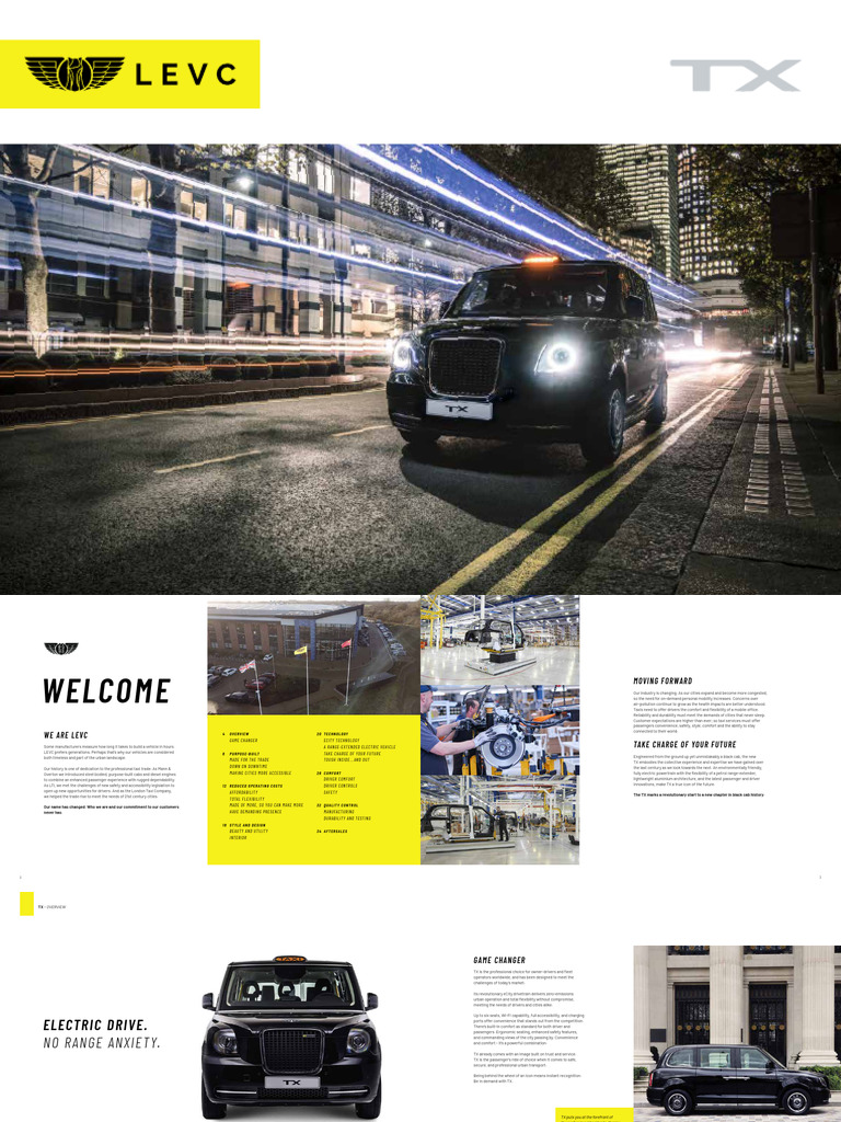 Levc Levc TX Brochure Uk | PDF | Fuel Economy In Automobiles | Engines