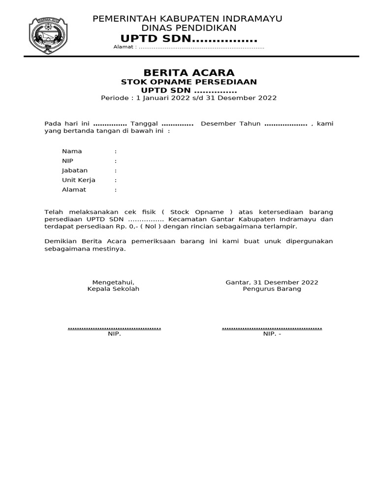 Berita Acara Sipda | PDF