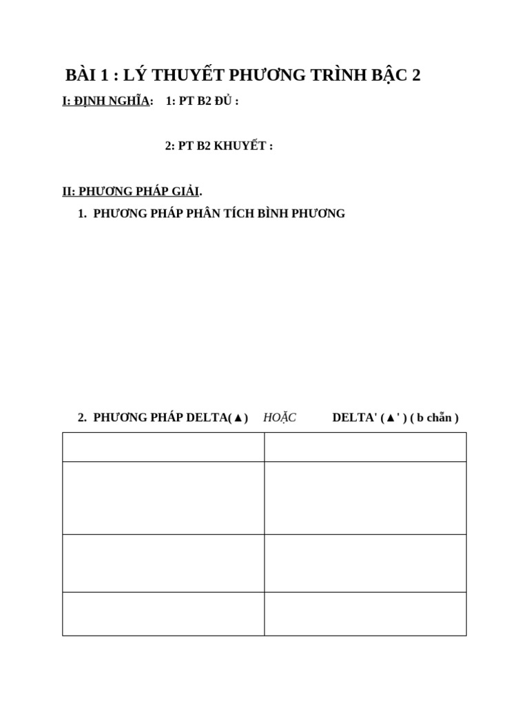 VỞ BÀI TẬP GIẢI PTB2 | PDF