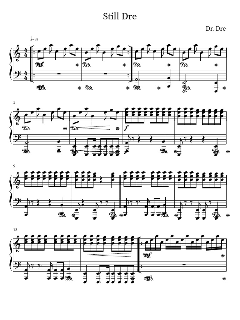 Still Dre Piano PDF | PDF