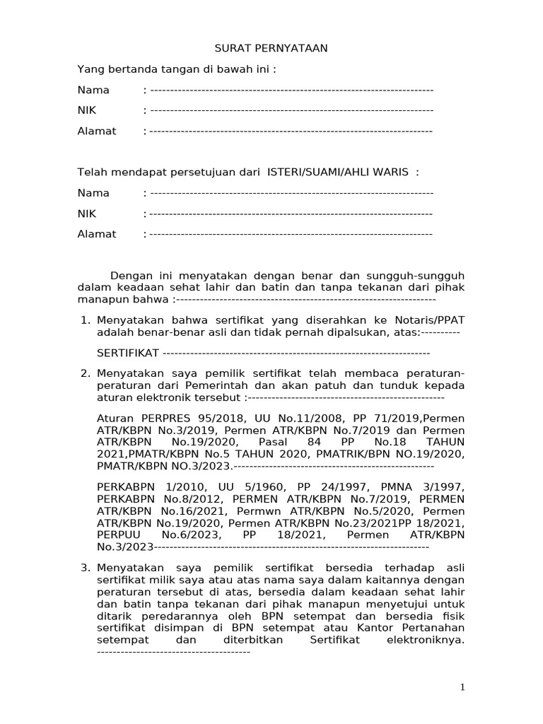 SURAT_PERNYATAAN_ELEKTRONIK | PDF