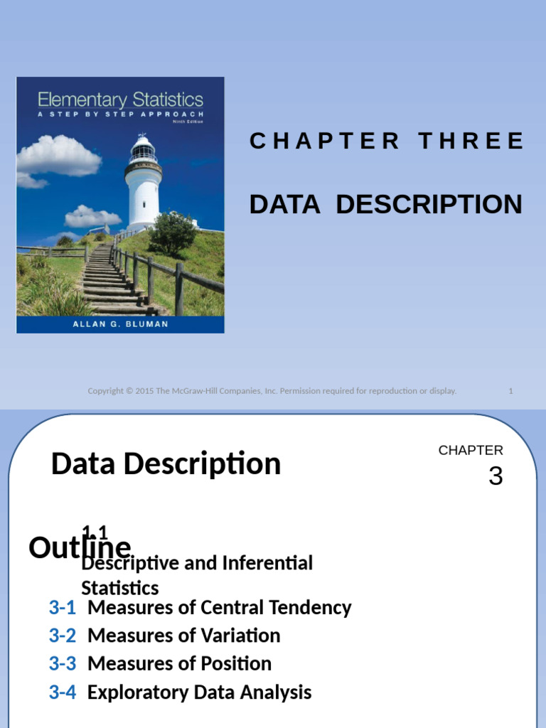 Bluman Elem Stats 9e CH03 PPTS | PDF | Statistical Analysis | Teaching Mathematics