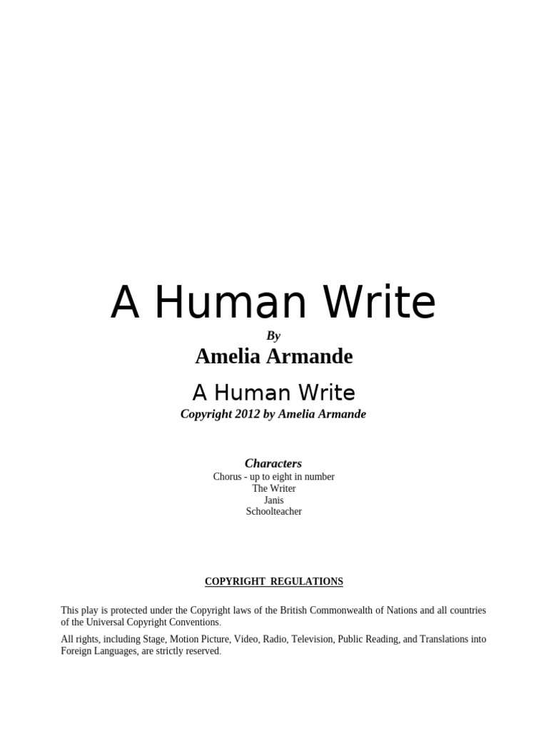 A Human Write Producer Letter | PDF | Copyright | License