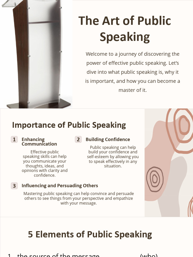 Mastering Public Speaking Skills | PDF | Public Speaking | Nonverbal ...