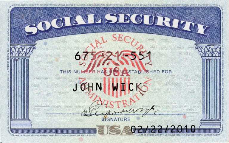 582409043 USA Social Security Card PSD Template | PDF