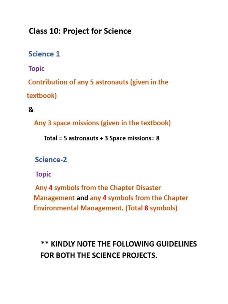 STD 10 Science Project | PDF