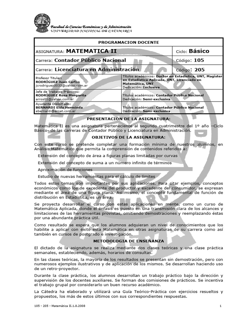 Matematica 2 | PDF | Integral | Derivado