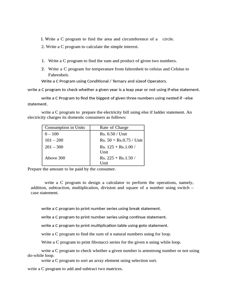 C Pgm Questions Pdf String Computer Science Pointer Computer 8134