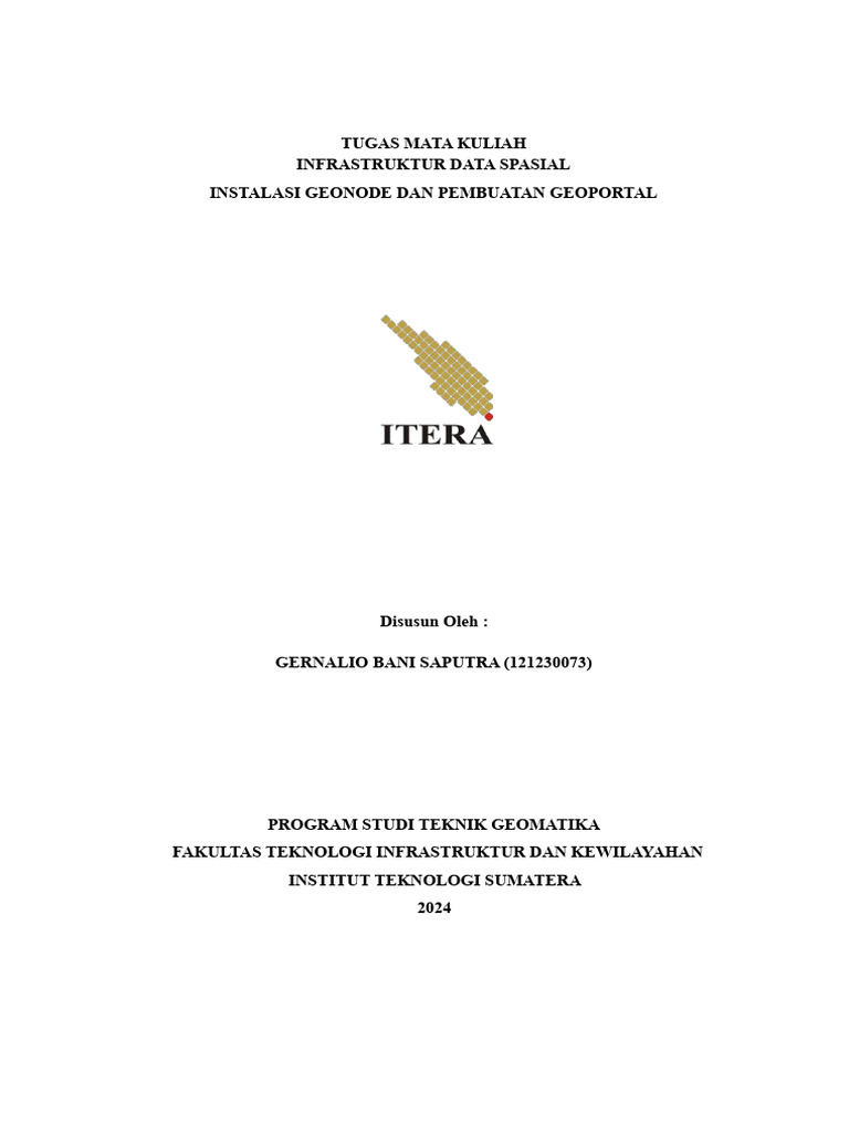 Instalasi GeoNode untuk Geomatika | PDF