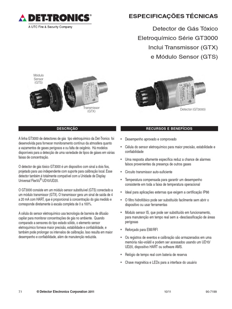 Detector GT3000 - tcm530-64926 | PDF | Gases | Eletroquímica