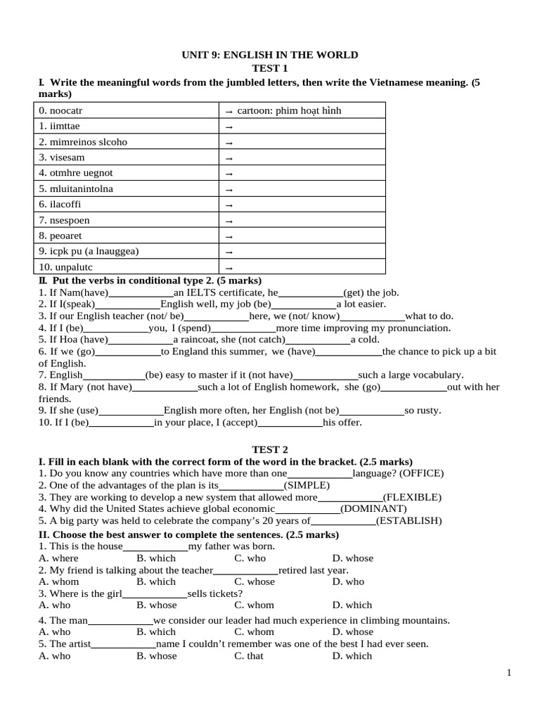 UNIT 9 | PDF | English Language | Cultural Assimilation