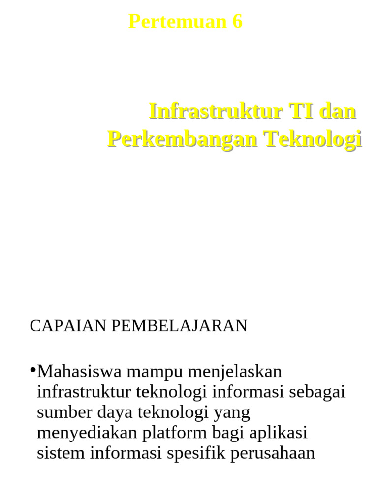 Infrastruktur TI: Tren dan Tantangan Terkini | PDF