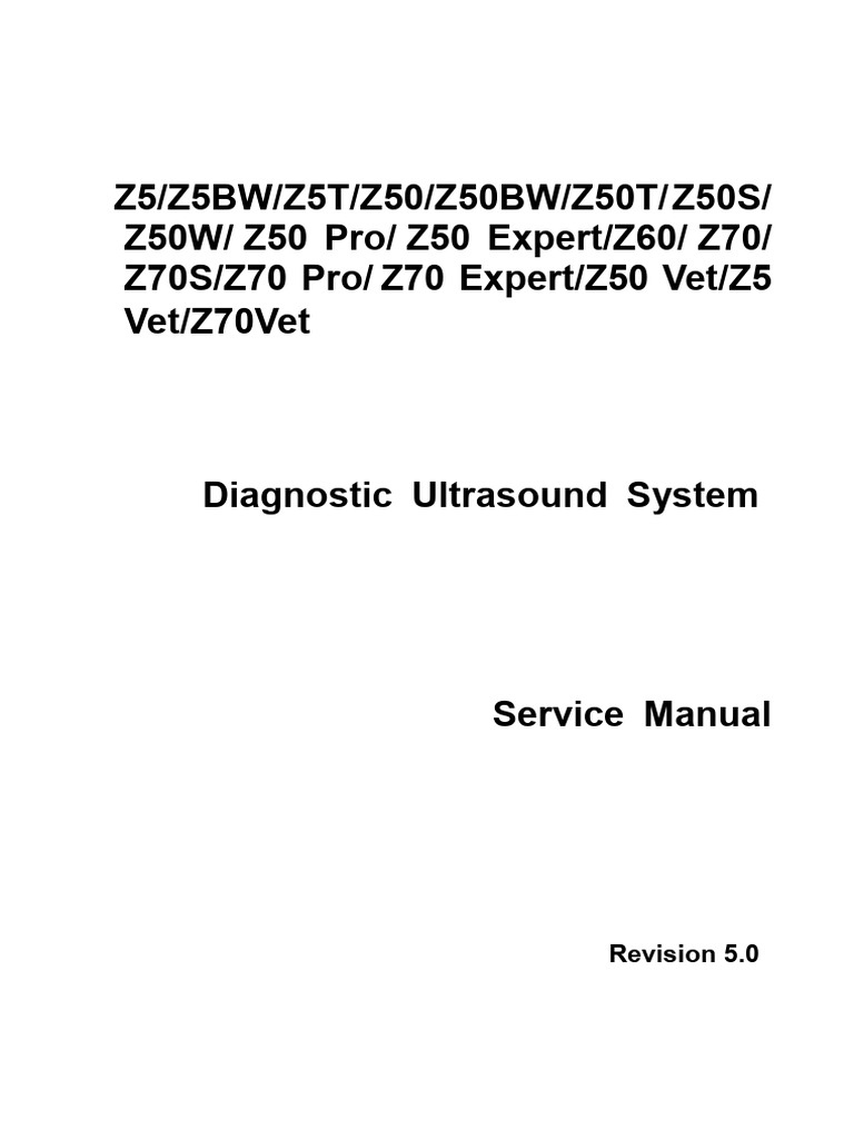 Manual de Servicio Z50 - Z60 V4.0 - en | PDF | Troubleshooting | Usb