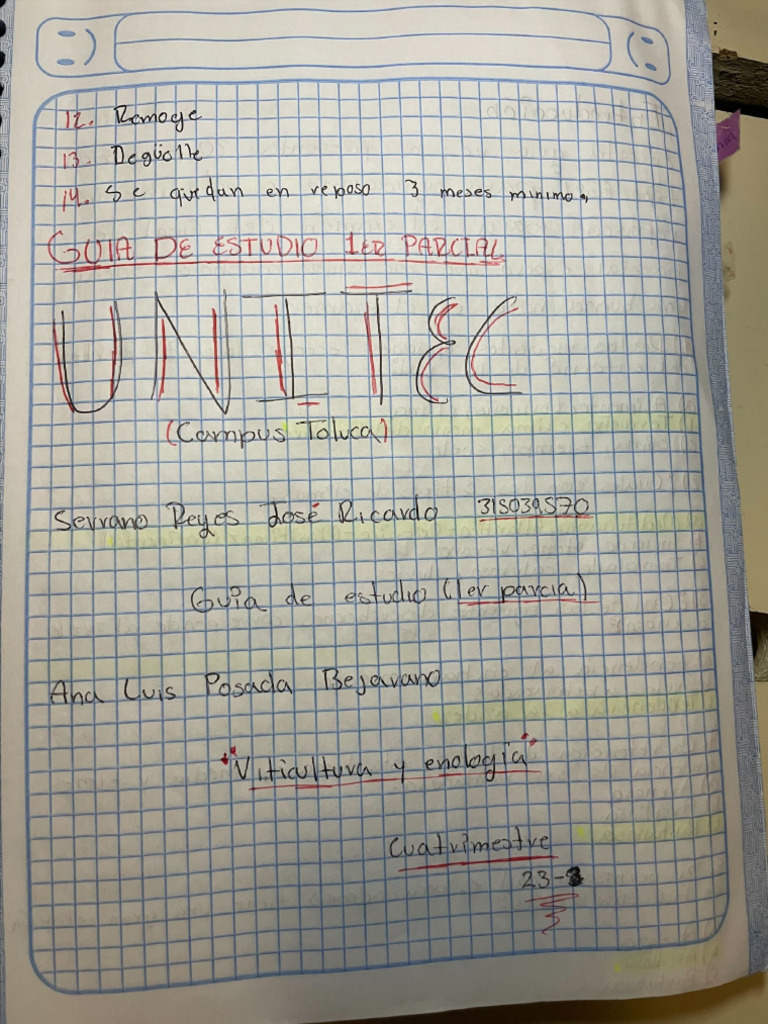 Guía de Estudio Viticultura Parcial 1 JRSR | PDF