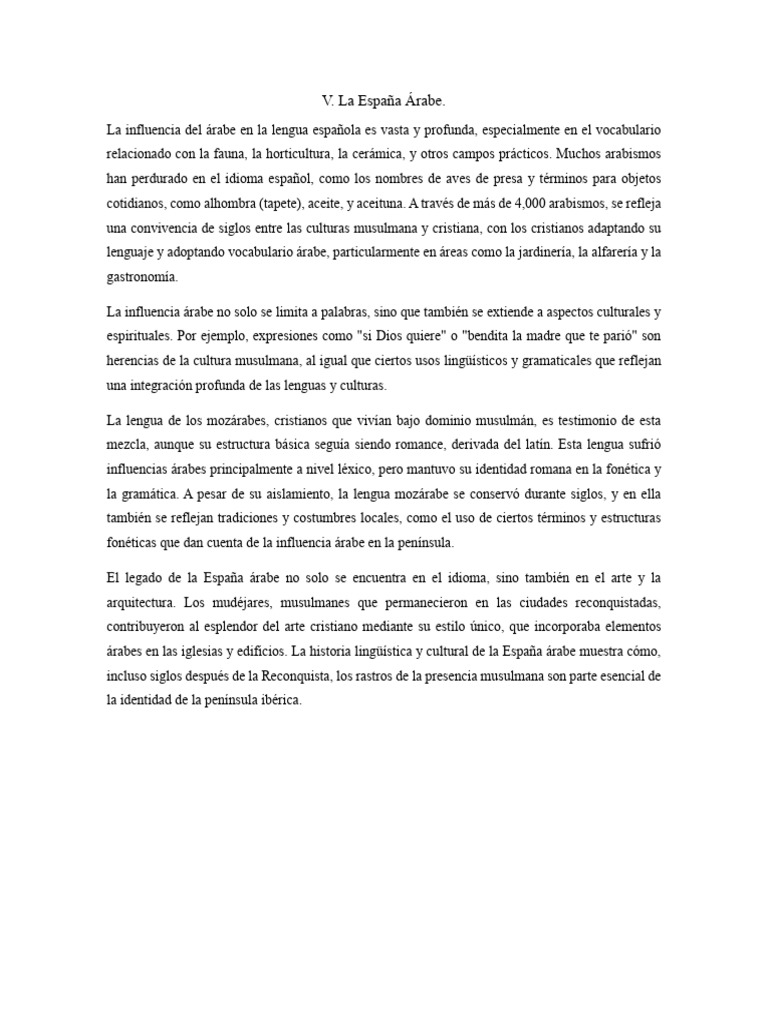 Influencia Árabe en el Español | PDF