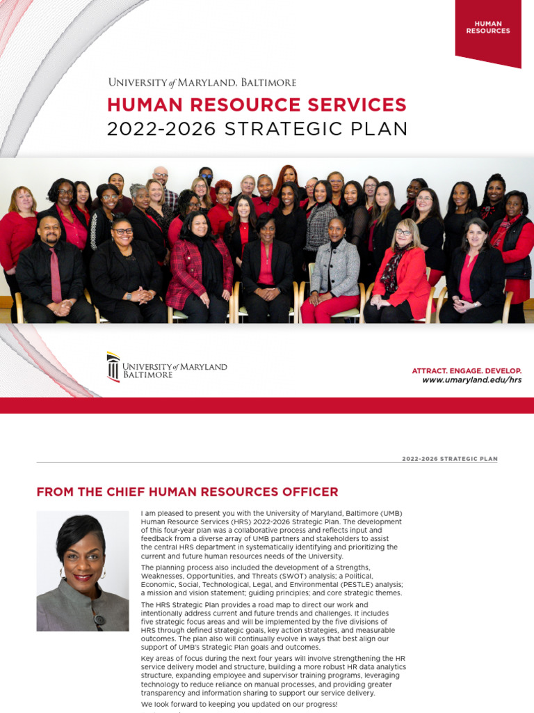 UMB Human Resources Strategic Plan 2022-26 | PDF | Human Resource ...