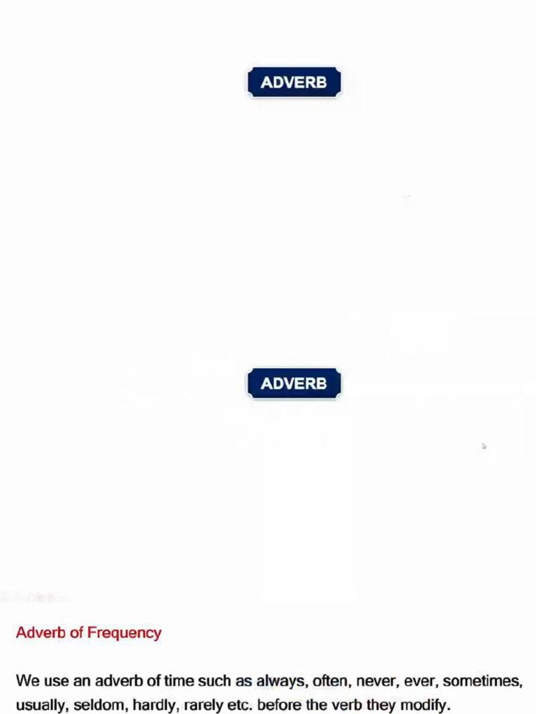 Adverb Imp Rules | PDF