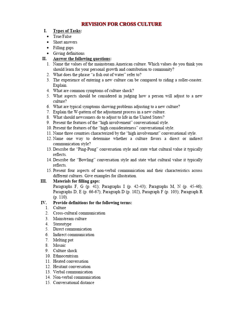Cross-Cultural Communication Guide | PDF
