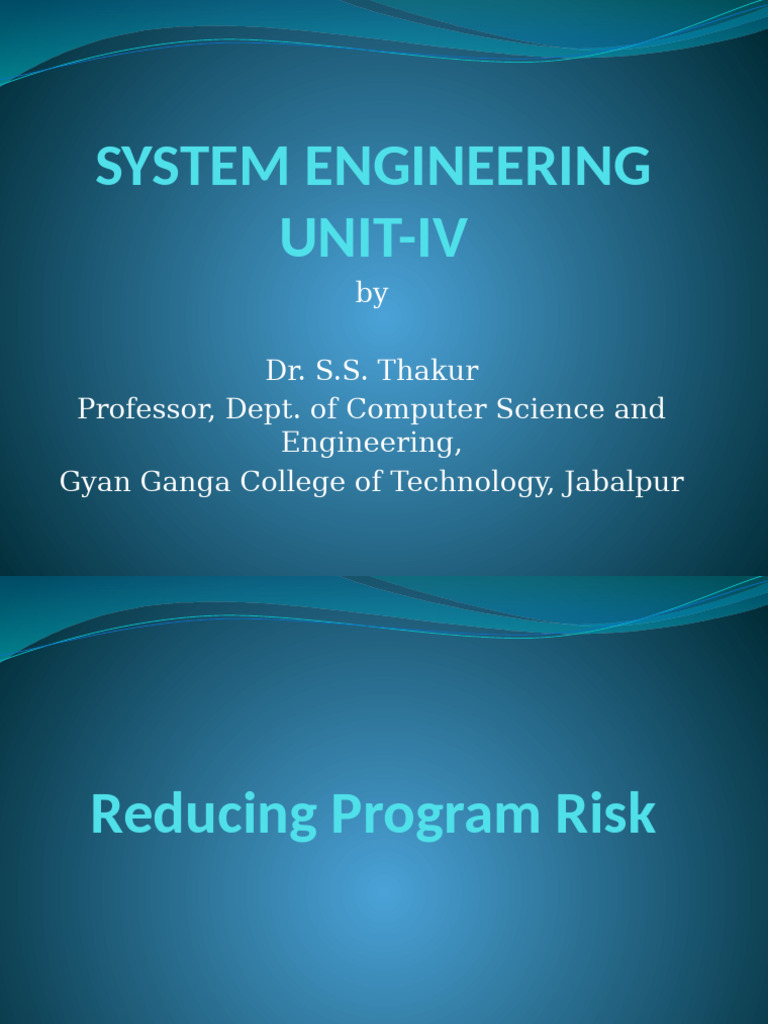 Systemengineeringunit IV 170625185539 | PDF | Systems Engineering | System
