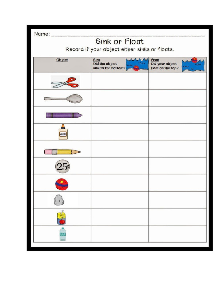 Sink Float | PDF