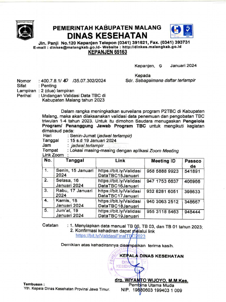Validasi Data TBC - Jan 2023 | PDF