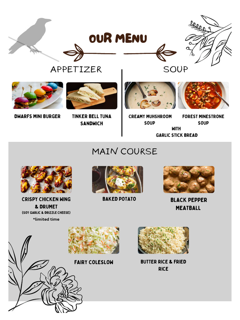 Enchanted Dining Menu | PDF