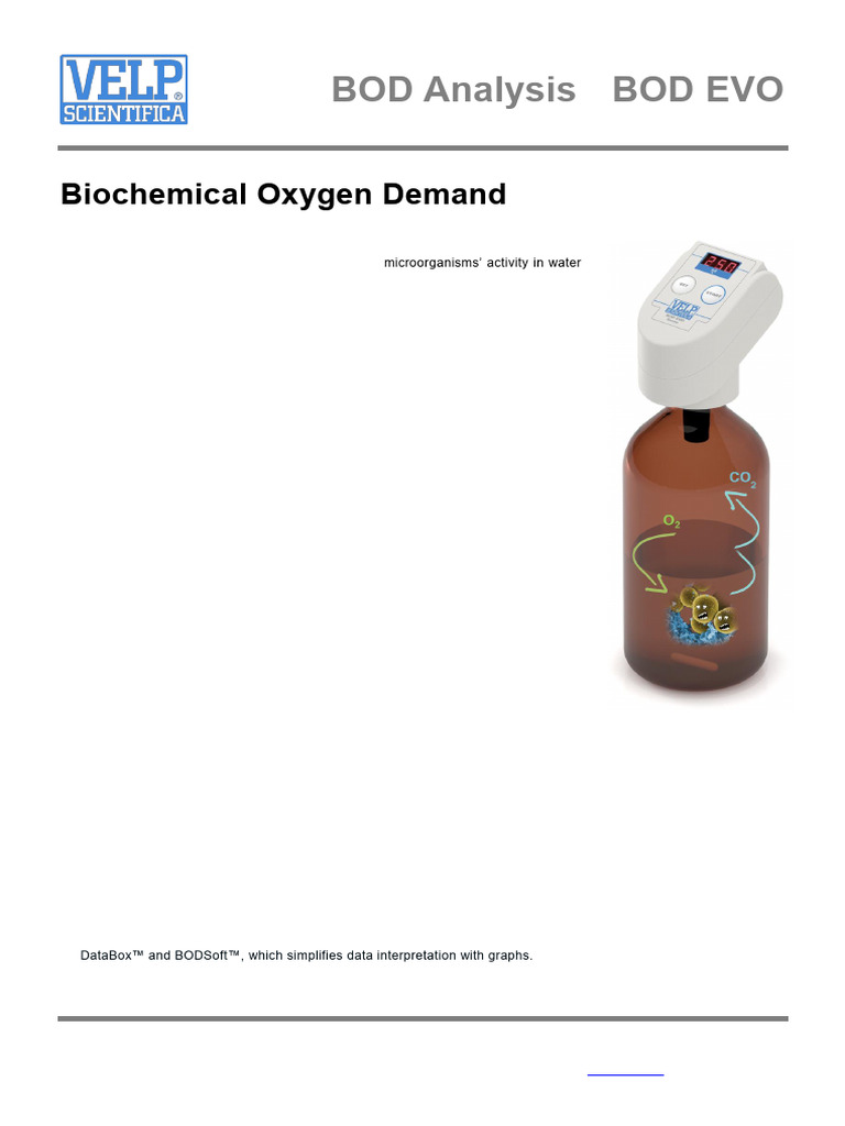VELP BOD Analysis BOD EVO | PDF | Carbon Dioxide | Chemistry