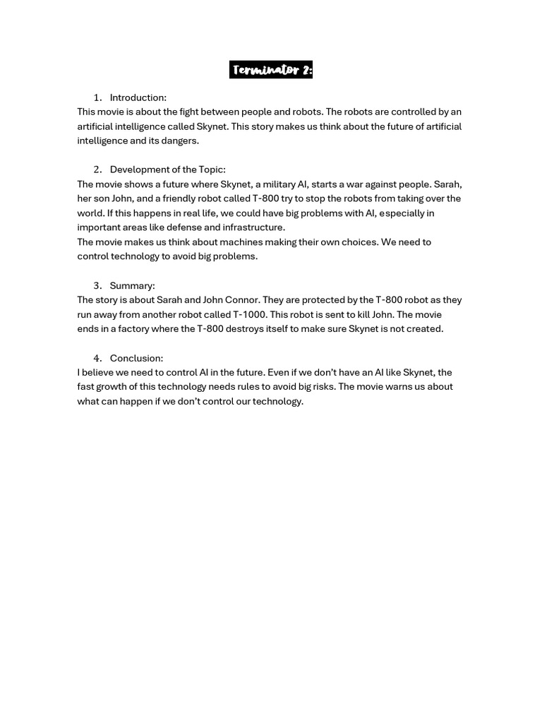 Terminator 2 - LG | PDF